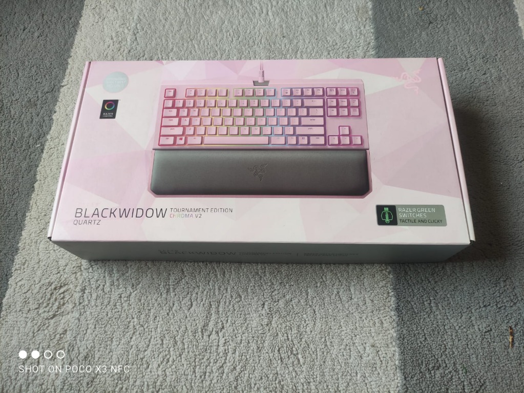 (9/10) RAZER BLACKWIDOW Tournament Edition Chroma V2 Mechanical Gaming ...