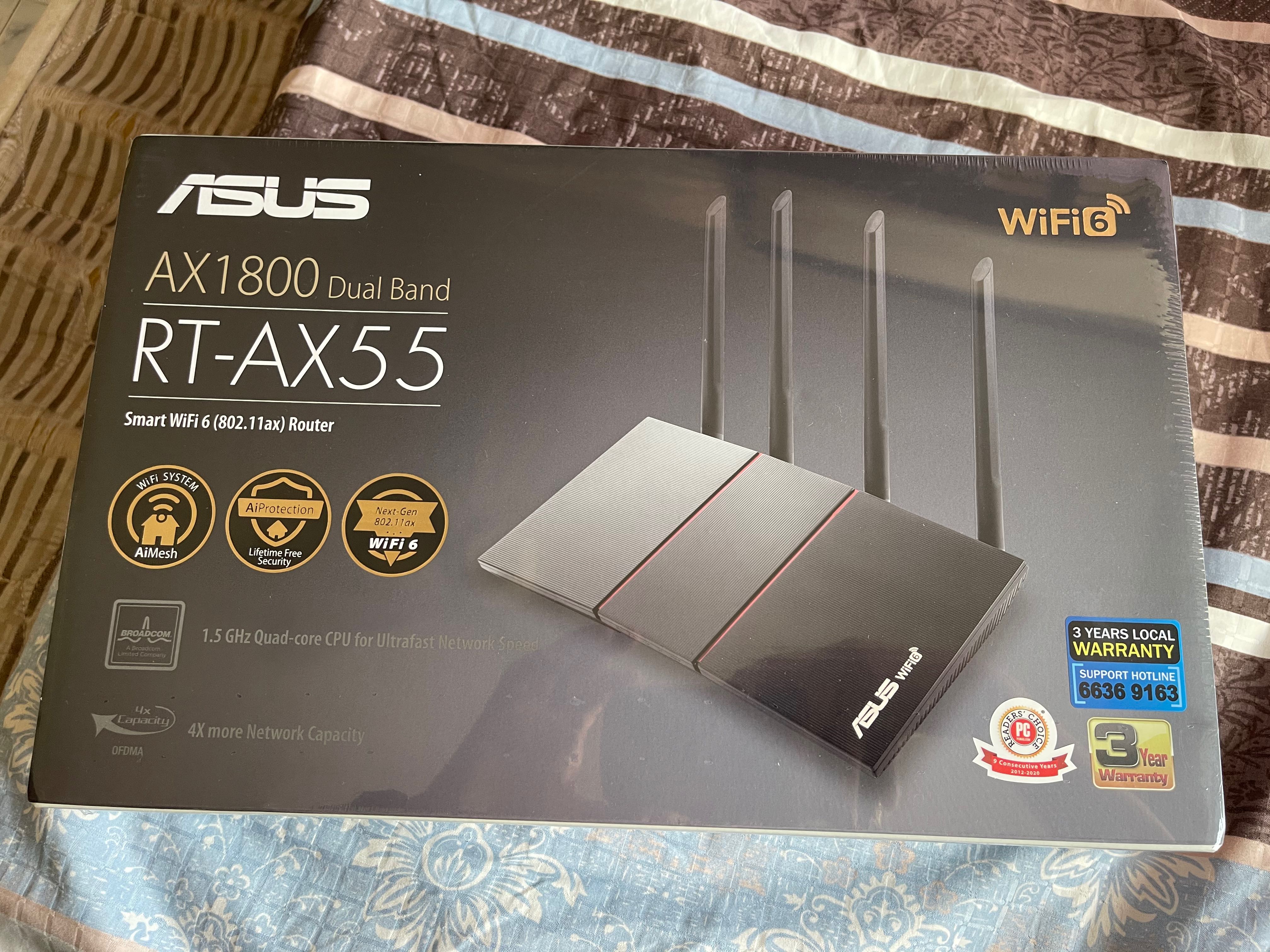 Asus Router RT- AX 55, Computers & Tech, Others on Carousell