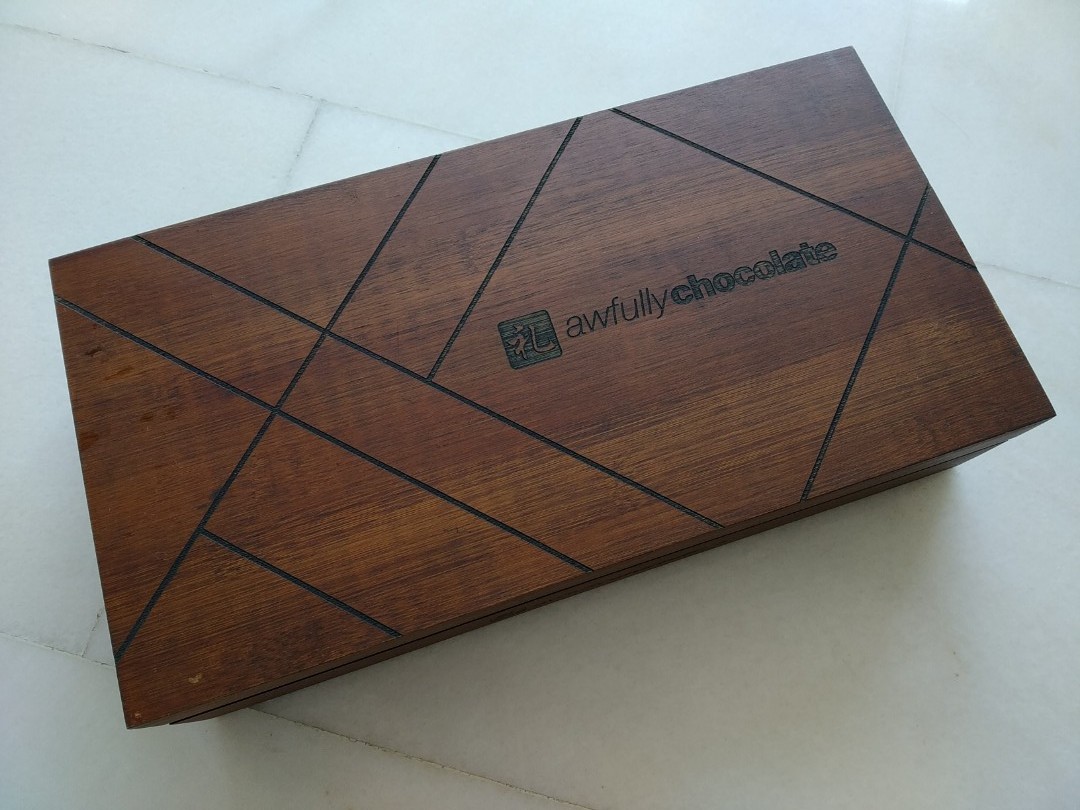 Awfully chocolate wooden box, Furniture & Home Living, Home Improvement ...