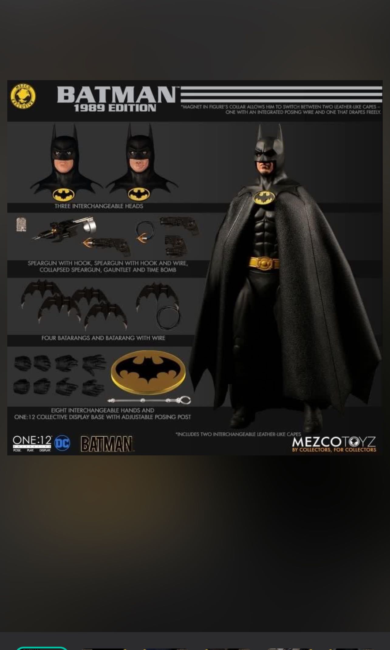 Batman - 1989 Edition Mezco Exclusive BNIB, Toys & Games, Bricks ...