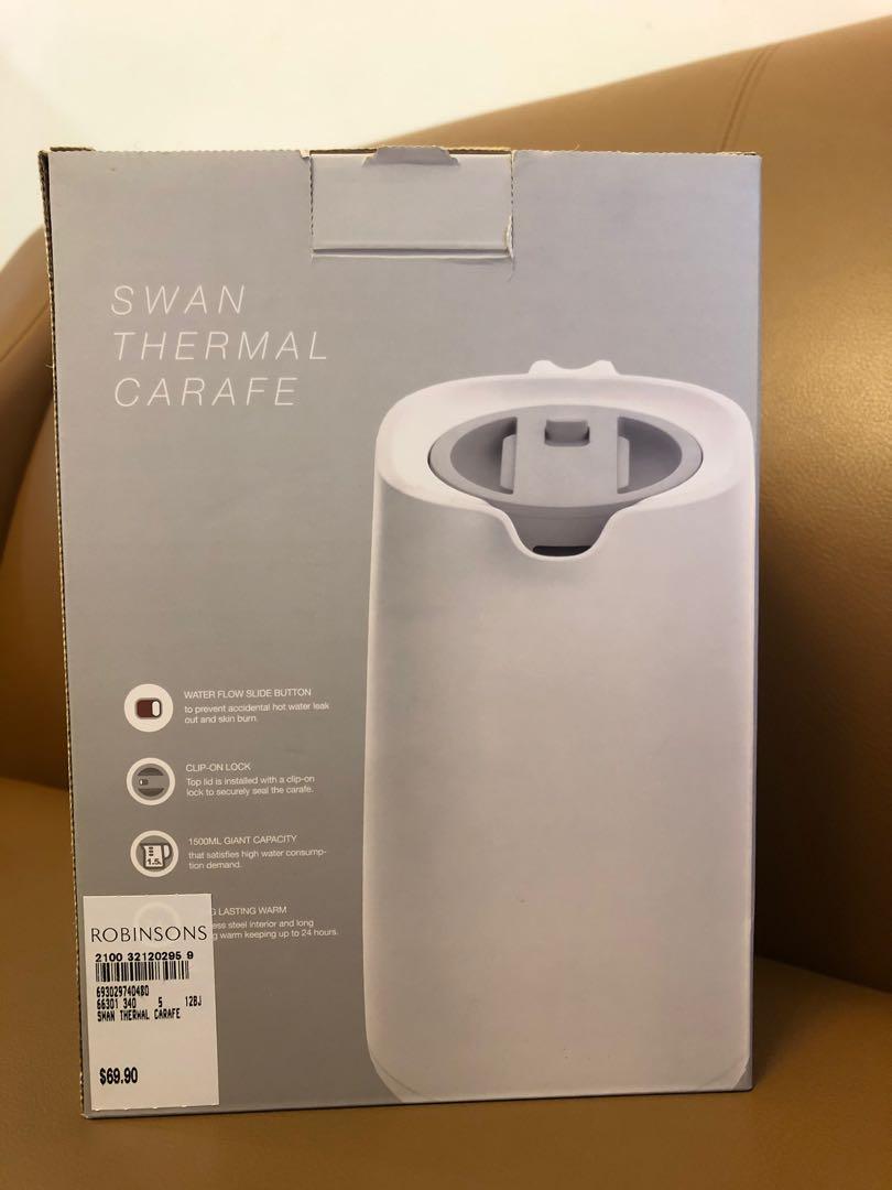 BNIB: Swan Thermal Flask 1.5L, Furniture & Home Living, Kitchenware ...