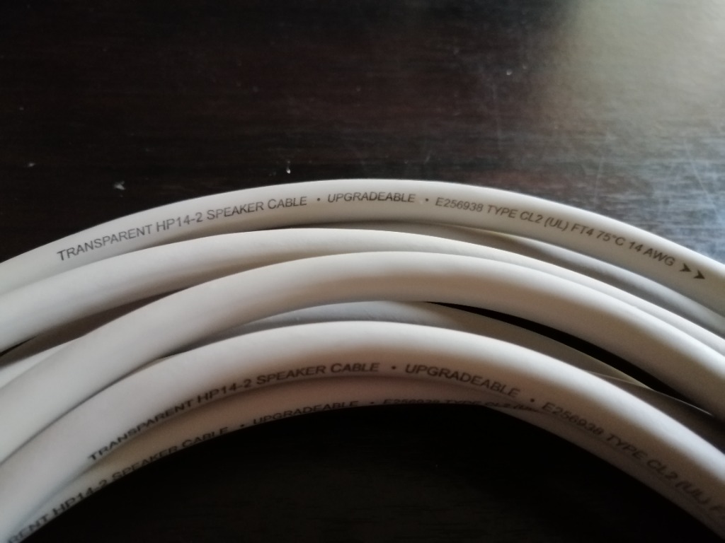 Branded Speaker Cables - Transparent HP 14-2 (new batch), Audio, Other ...