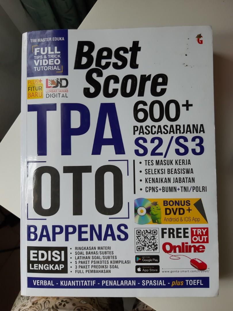 Buku Soal TPA TOEFL S2 SIMAK UI, Buku & Alat Tulis, Buku Pelajaran di Carousell