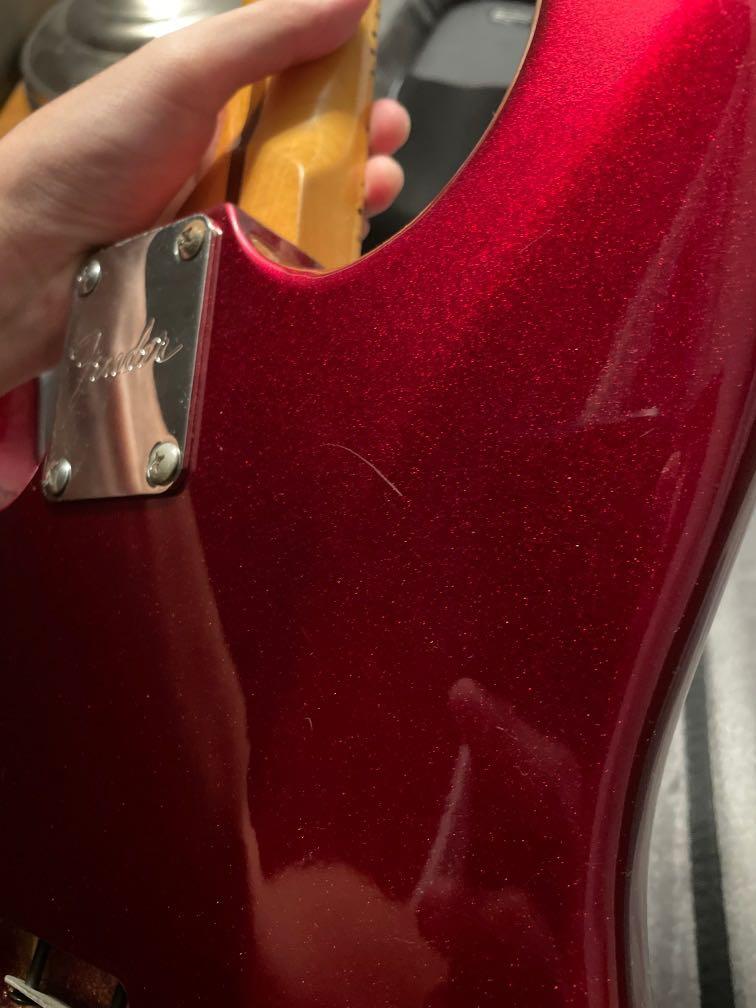 Cherry Red Stratocaster (Mexico) w Mono Bag, Hobbies & Toys, Music ...