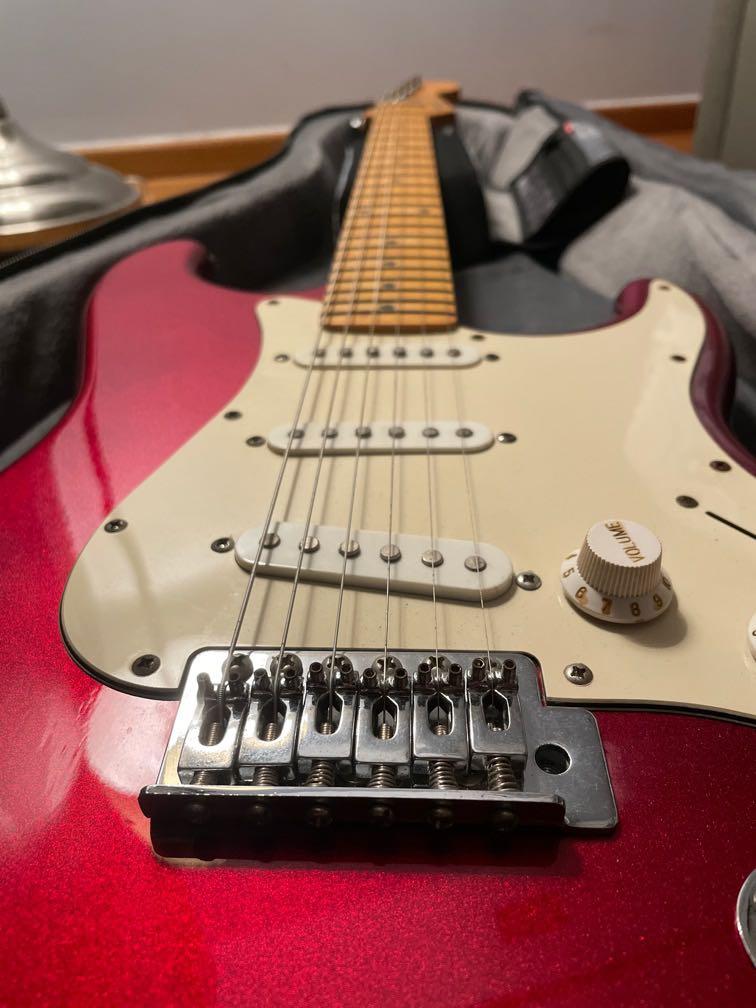 Cherry Red Stratocaster (Mexico) w Mono Bag, Hobbies & Toys, Music ...
