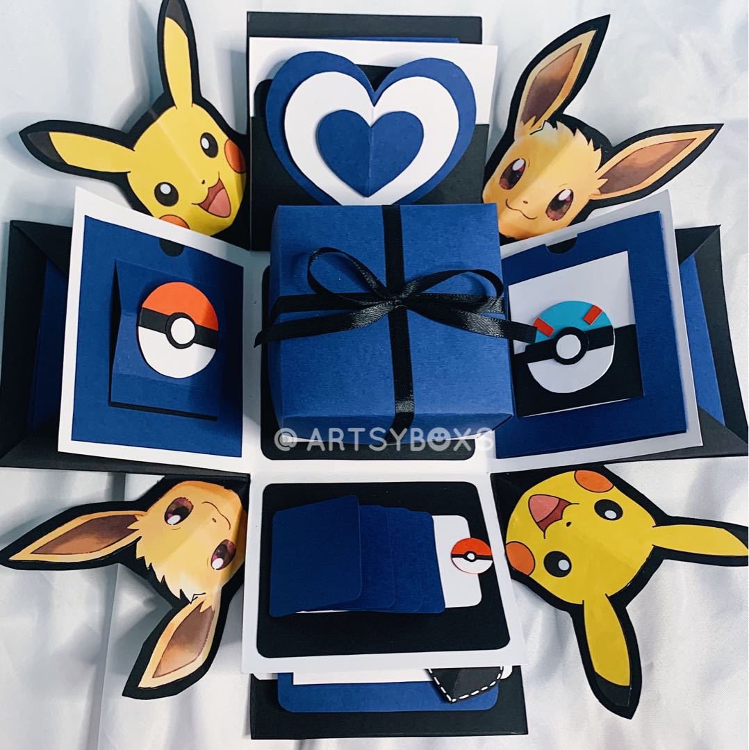 Customisable Explosion Box / Surprise Box, Hobbies & Toys, Stationery ...