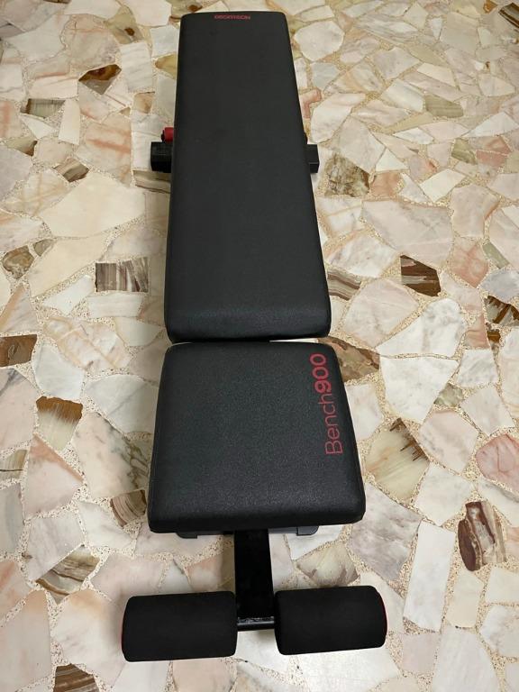 Entire Home GYM unit : Decathlon Rack 900,Bench900,3 Barbells,Weights ...