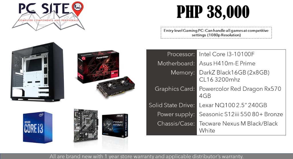 Entry level Gaming PC (Intel Build), Computers & Tech, Desktops on ...