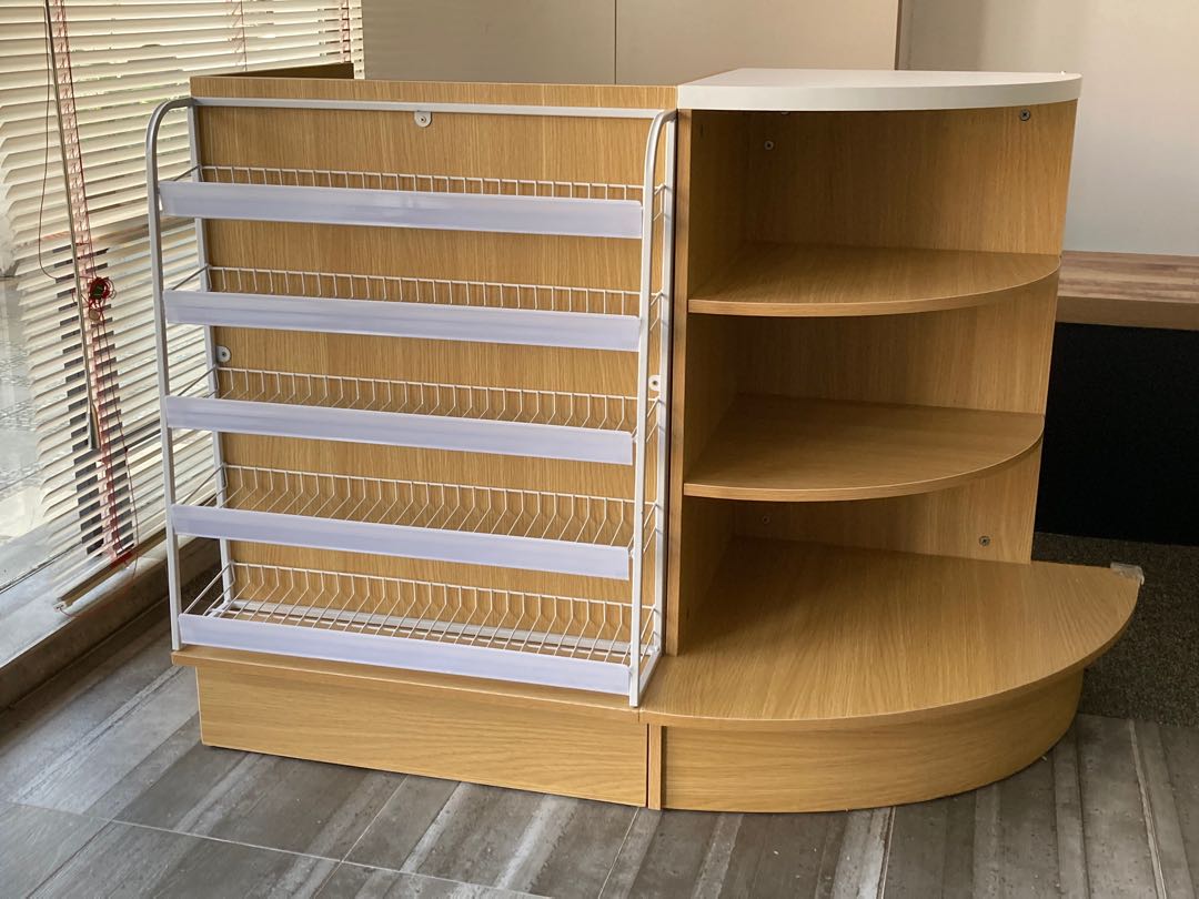 Front Counter & Shelf / Retail Display Rack/ Cashier Counter, Furniture ...