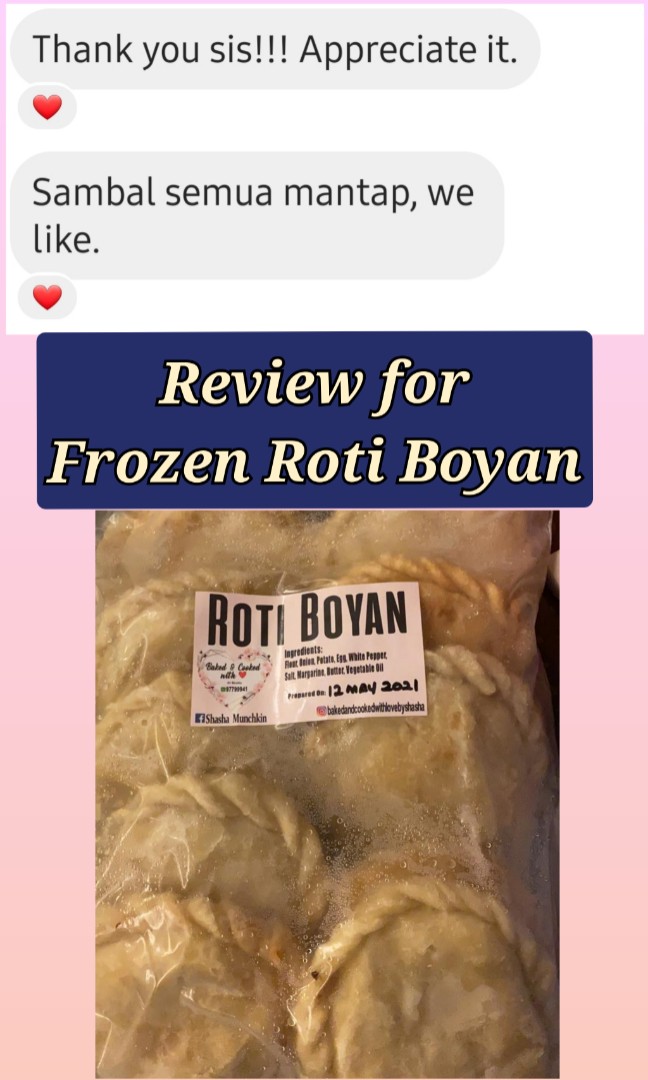 Frozen Roti Boyan, Food & Drinks, Local Eats on Carousell