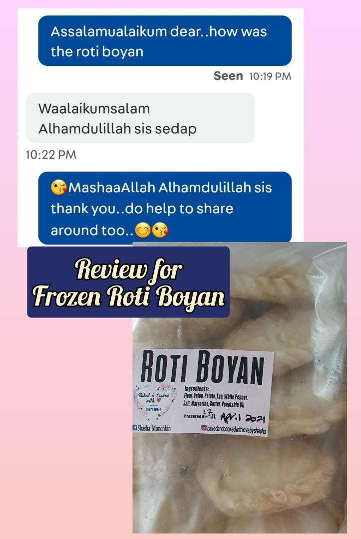 Frozen Roti Boyan, Food & Drinks, Local Eats on Carousell