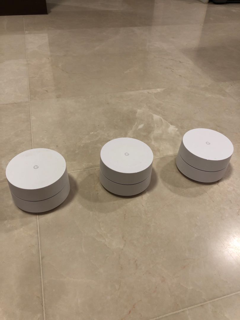 Google Wifi mesh X3 bundle, TV & Home Appliances, TV & Entertainment ...