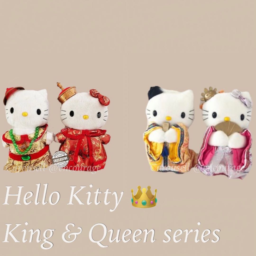 Hello Kitty Mcdonalds King & Queen series, Hobbies & Toys, Toys & Games ...