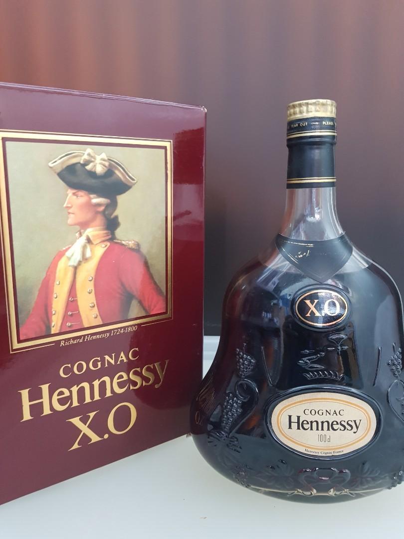 Hennessy Congac XO 1 litre with gift box 1980s, Food & Drinks ...