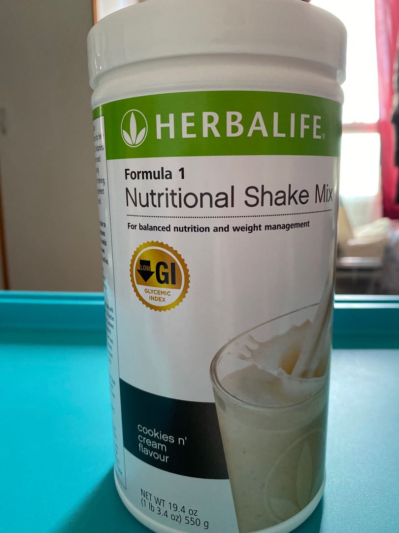 Herbalife nutritional shake mix (formula 1), Health & Nutrition, Health ...