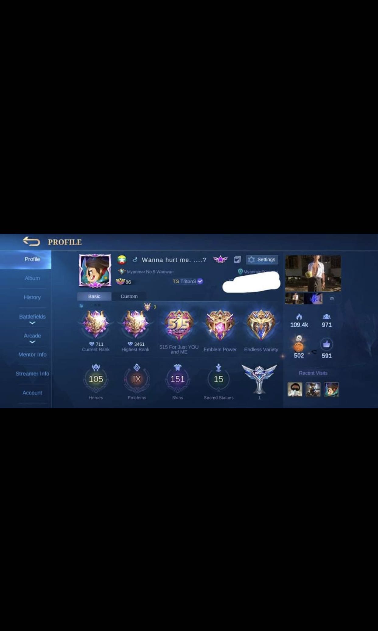 High Points Win Rate MLBB Account, Video Gaming, Gaming Accessories ...