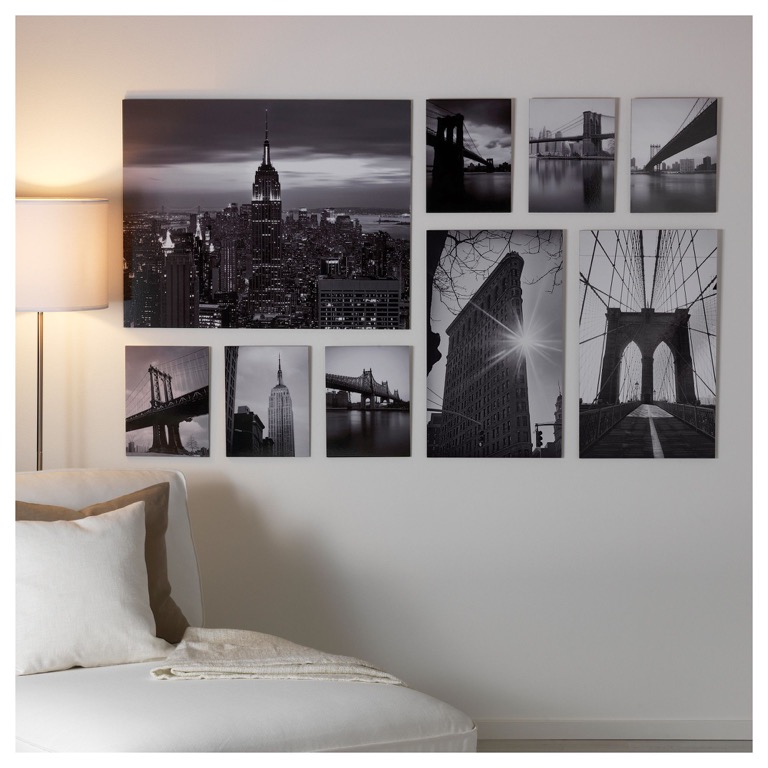 IKEA Gronby New York Picture Set, Furniture & Home Living, Furniture ...