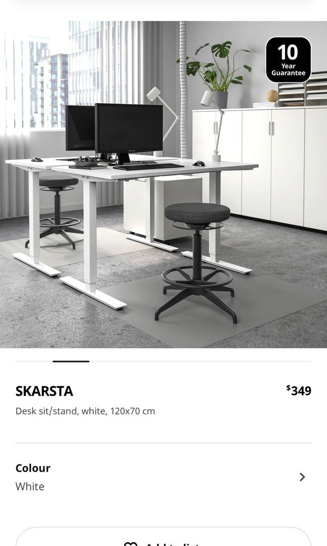IKEA Height adjustable Table, Furniture & Home Living, Furniture ...