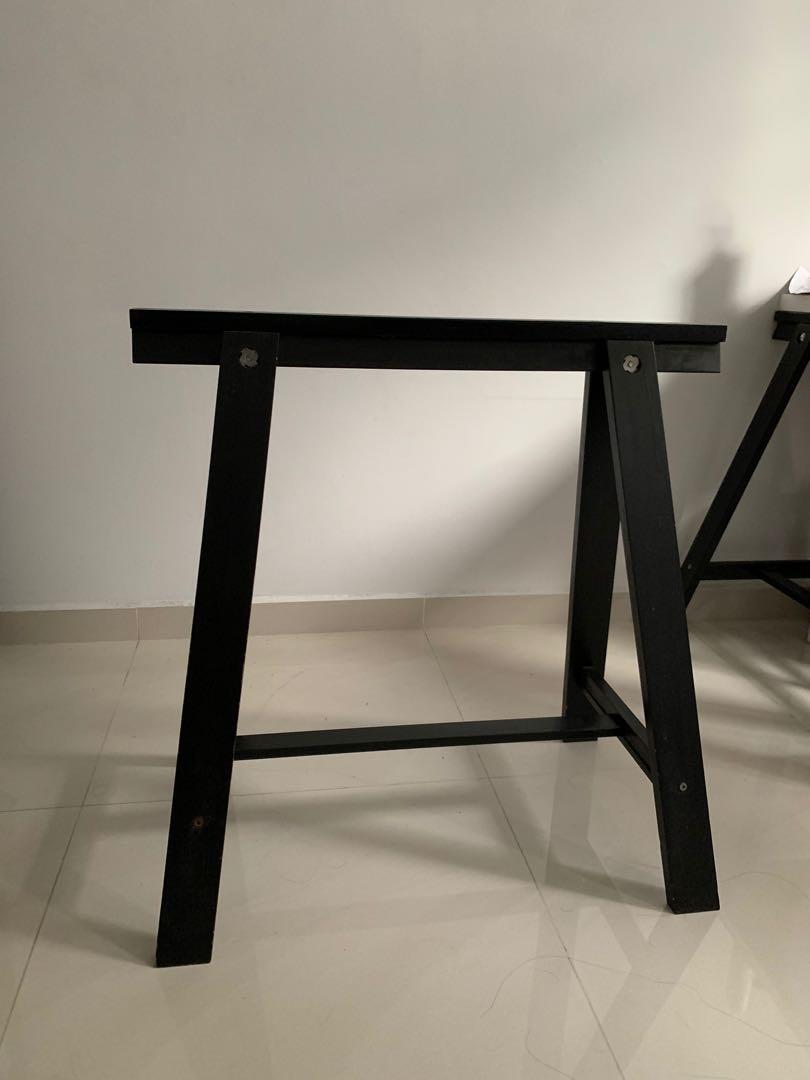 IKEA oddvald wood table leg / stand, Furniture & Home Living, Furniture ...