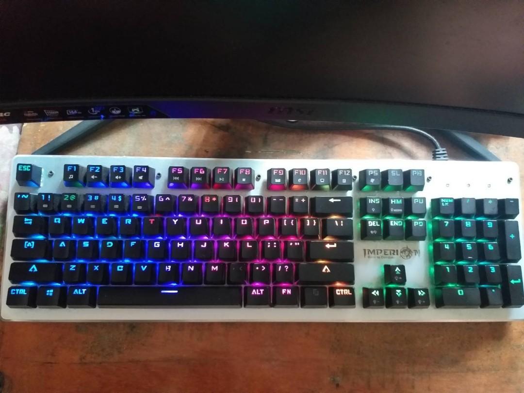 Imperion Mech 10 RGB Mechanical Gaming Keyboard - Silver, Elektronik ...