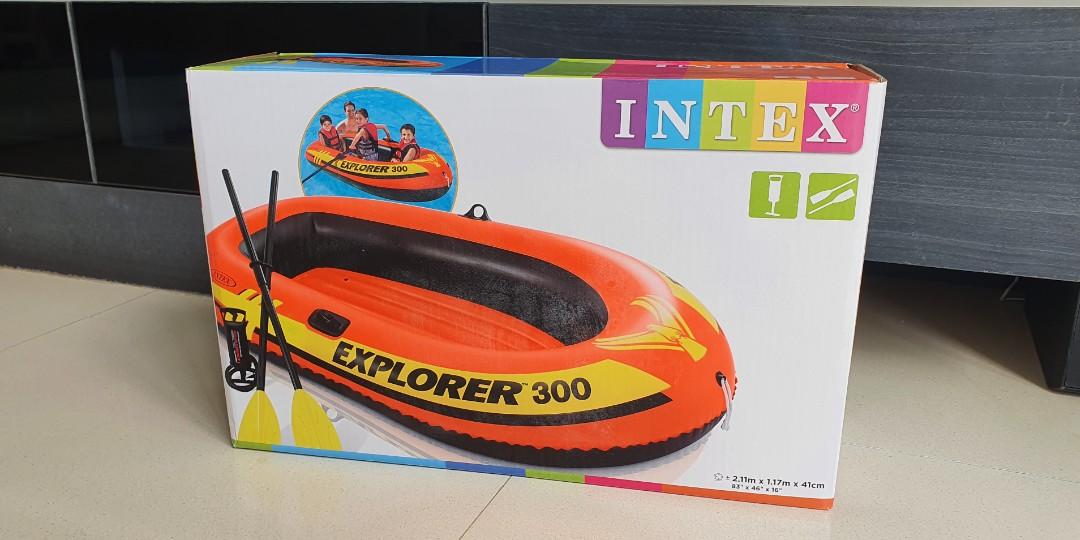 INTEX Inflatable boat Explorer Pro 300, Babies & Kids, Baby Nursery ...