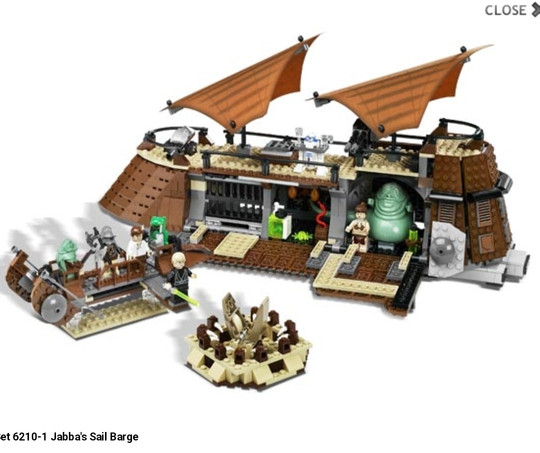 Lego 6210 Jabba's Sail Barge, Hobbies & Toys, Toys & Games on Carousell