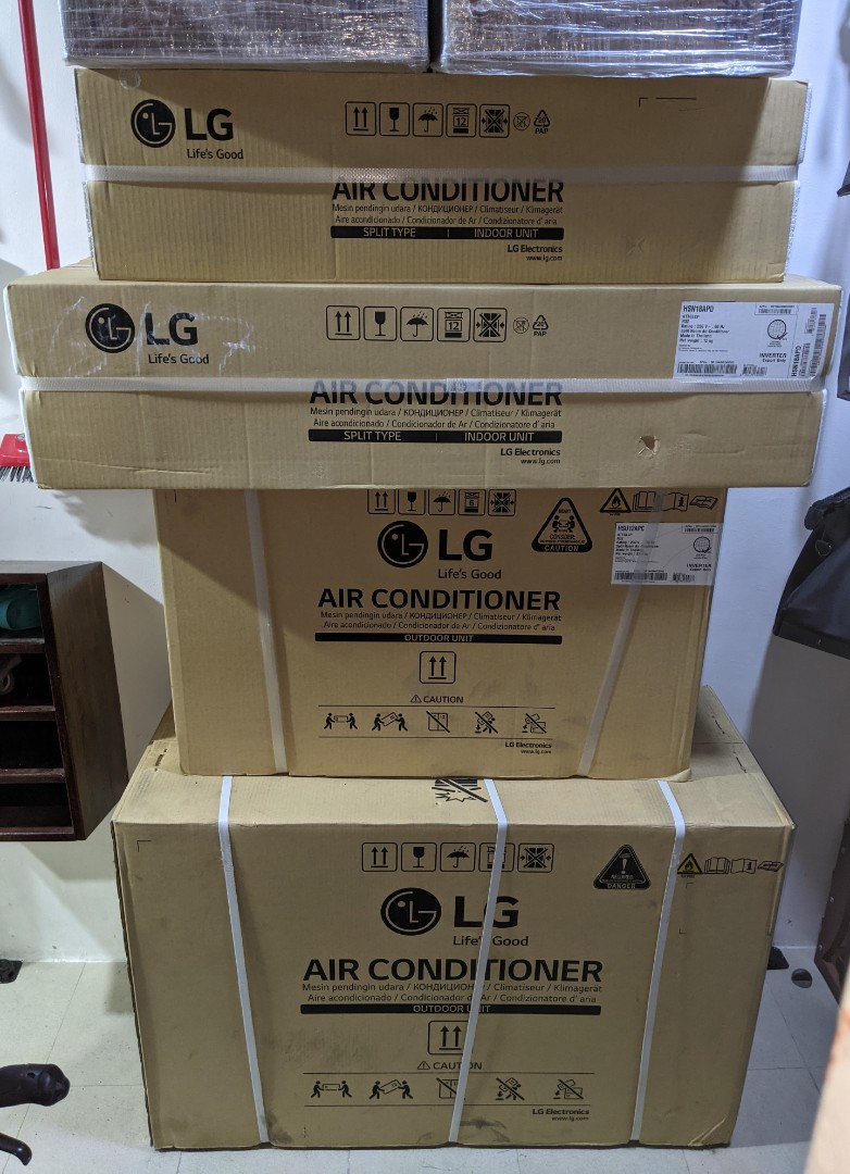 LG split-type dual-inverter deluxe / premium aircon 2HP HS-18APD / HSN ...