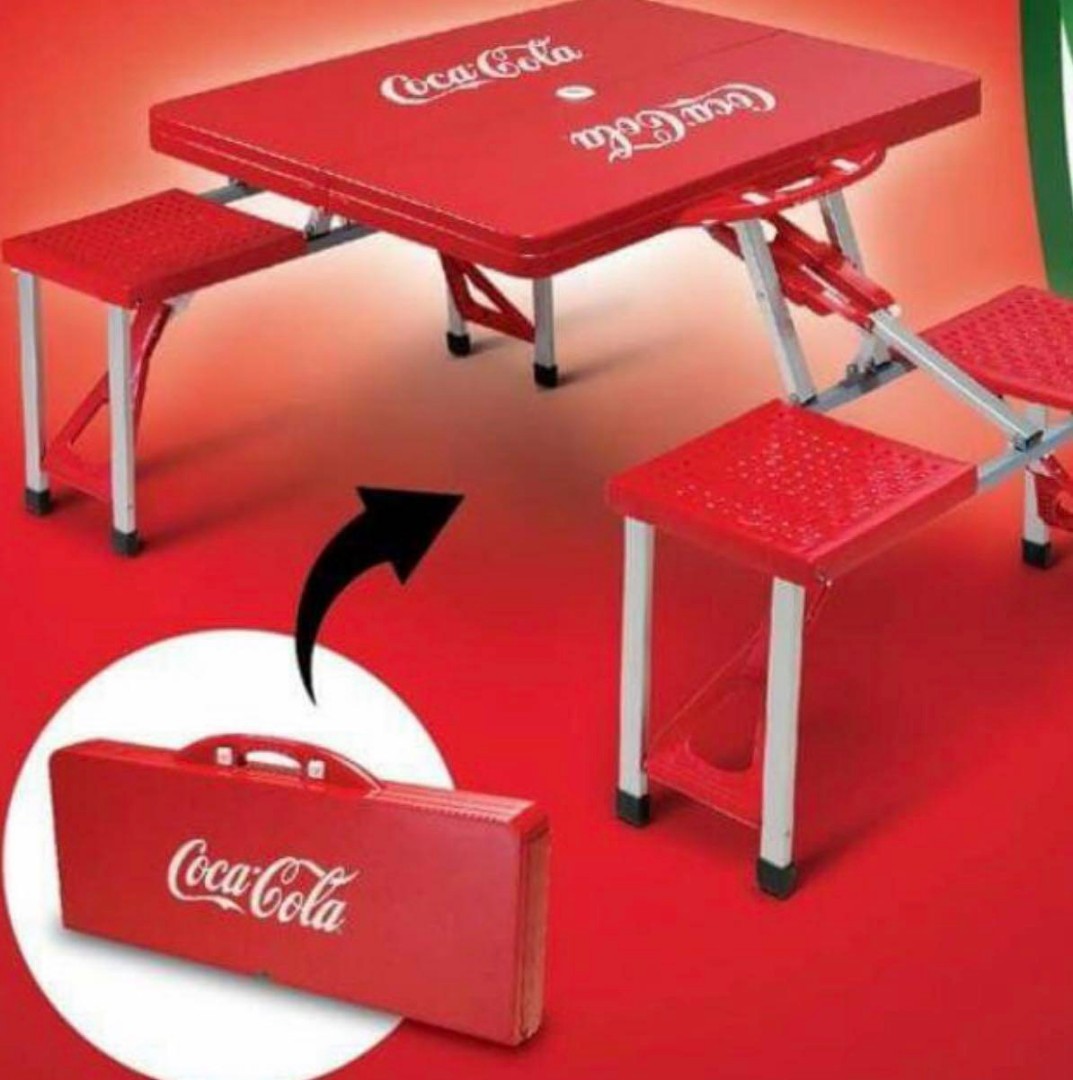Limited Edition Coca Cola Foldable Table, Furniture & Home Living ...