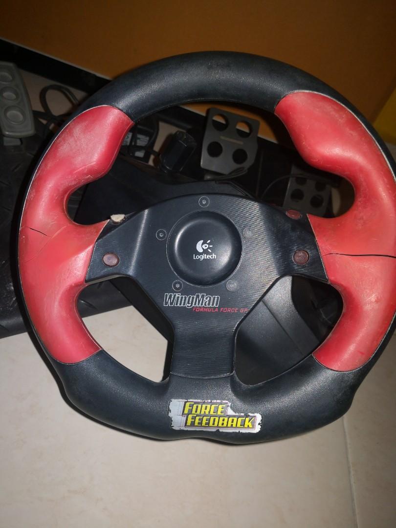 logitech steering wheel pair!! formula force USED, Computers & Tech ...