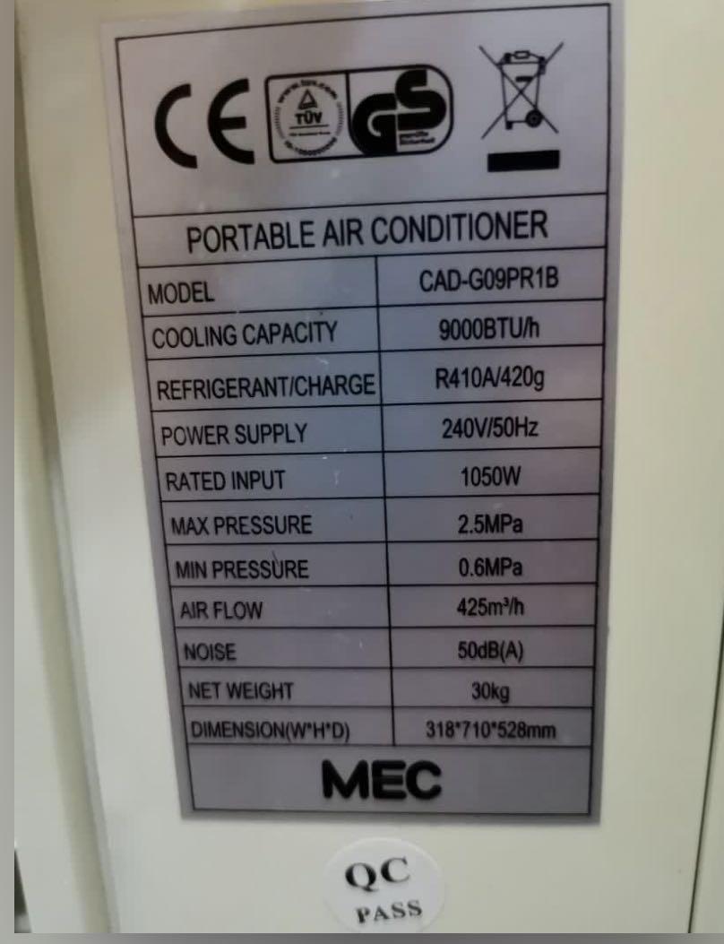 Mec portable aircon, TV & Home Appliances, Air Conditioners & Heating ...