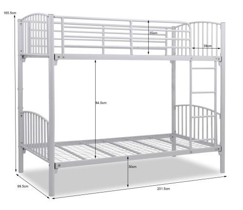 Metal Single Size Double Decker Bed, Furniture & Home Living, Furniture ...
