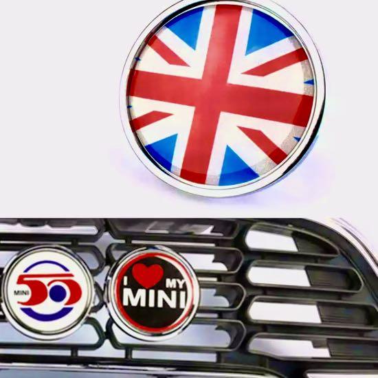 Mini Cooper Front Grille Emblem, Car Accessories, Accessories on Carousell