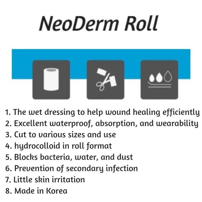 Neo Derm Roll Hydrocolloid Dressing Wound Treatment /3M Nexcare ...