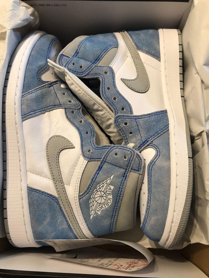 nike air jordan 1 retro high og hyper royal light blue jordan aj, 男裝, 鞋 ...