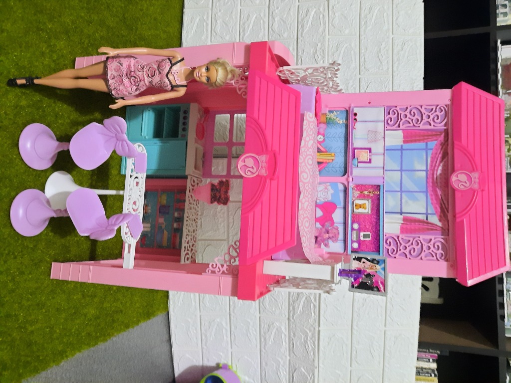 Original Barbie house with Barbie, Hobbies & Toys, Toys & Games on ...