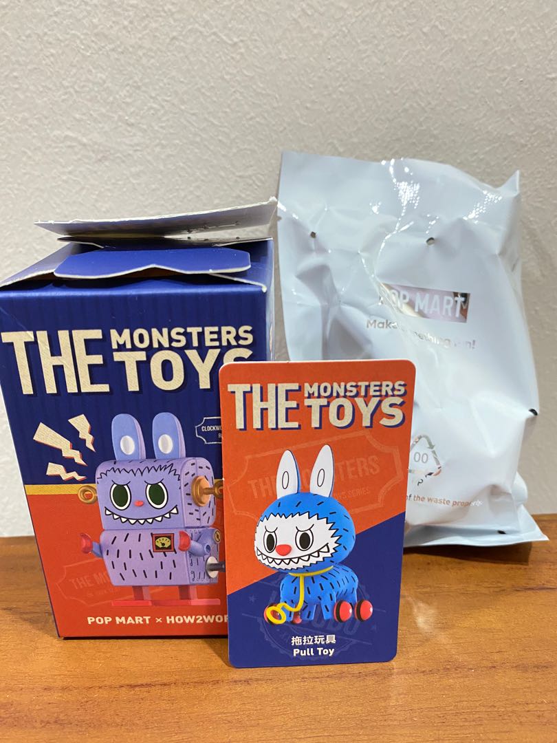 Pop Mart Labubu The Monsters Toys Series - Pull Toy (Popmart x How2work ...