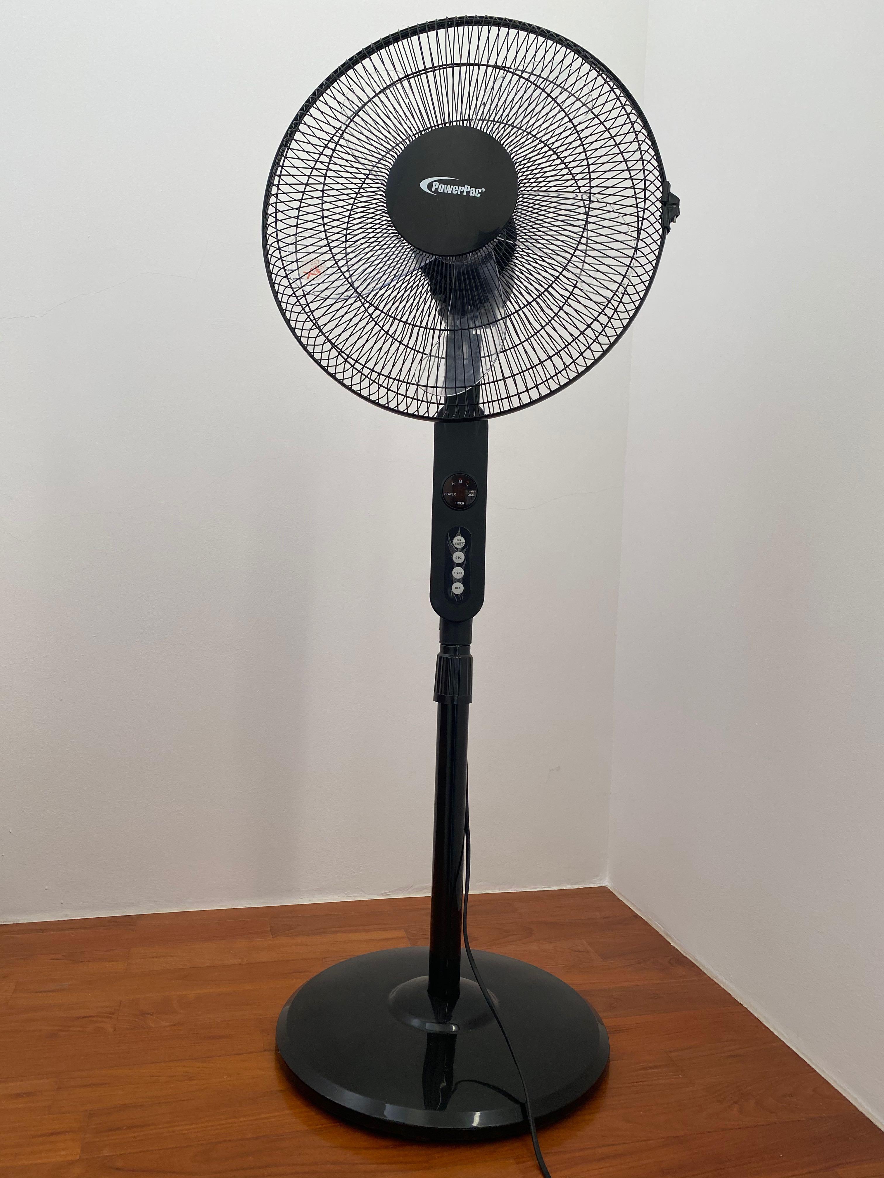 PowerPac 16” Stand Fan with timer, Furniture & Home Living, Lighting ...