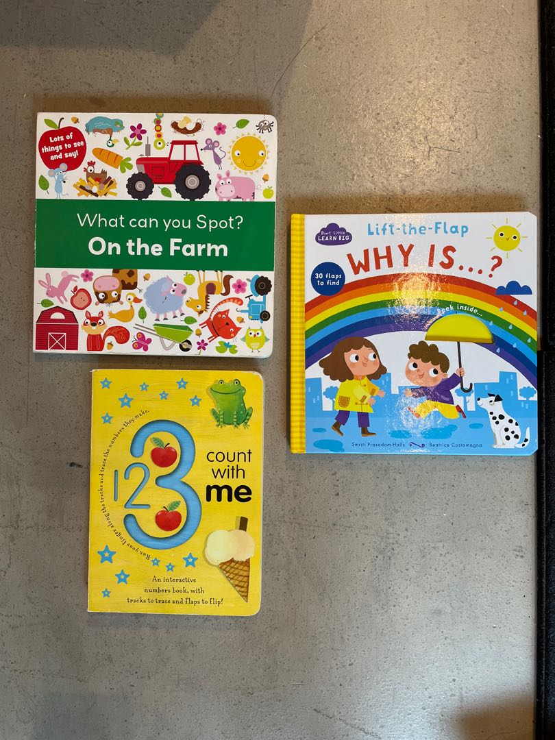 Preschooler Interactive Books (bundle of 3), Hobbies & Toys, Books ...