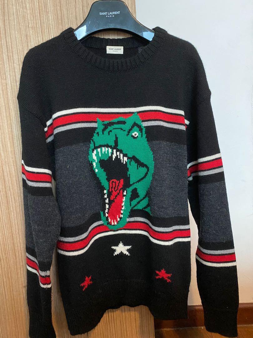 Saint Laurent T rex Knit, Luxury, Apparel on Carousell
