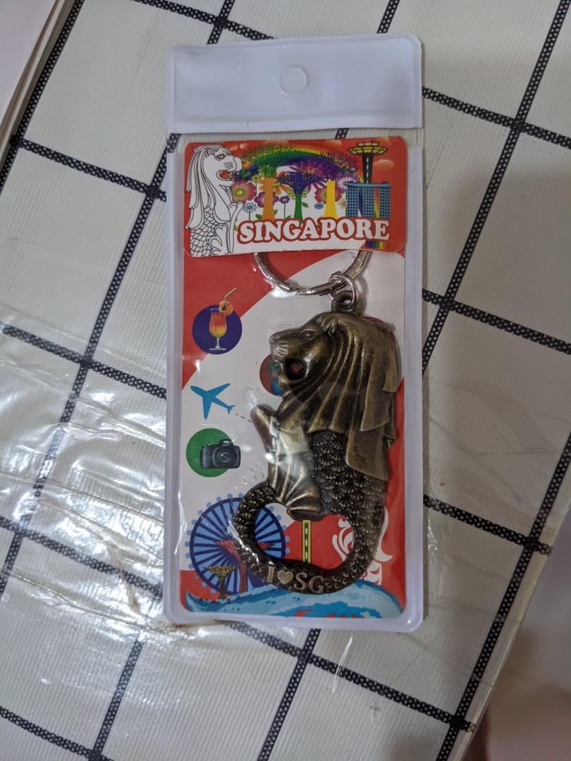 Singapore Merlion keychain / bottle opener, Everything Else on Carousell