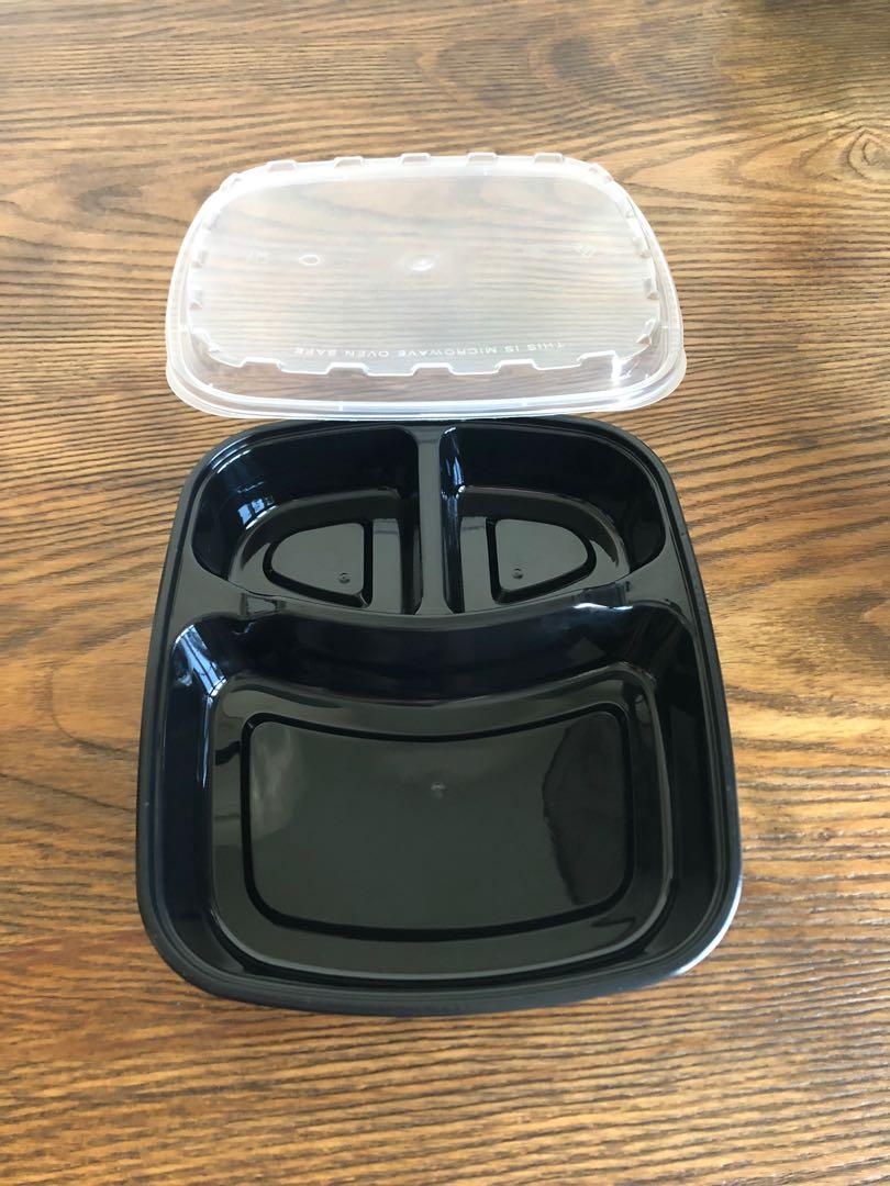 Takeaway box - 3 compartment, Everything Else on Carousell