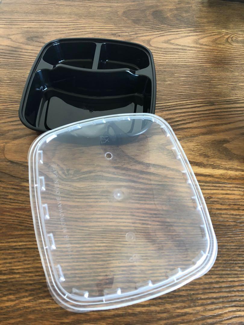 Takeaway box - 3 compartment, Everything Else on Carousell