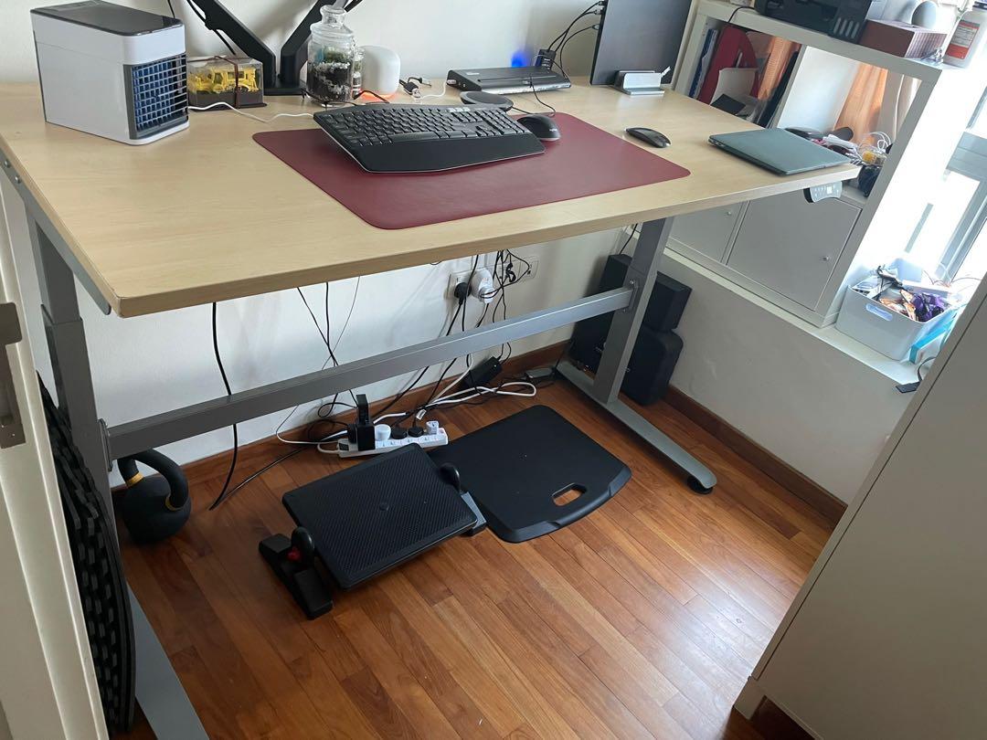 UPLIFT 2-Leg Height Adjustable Standing Desk, Furniture & Home Living ...
