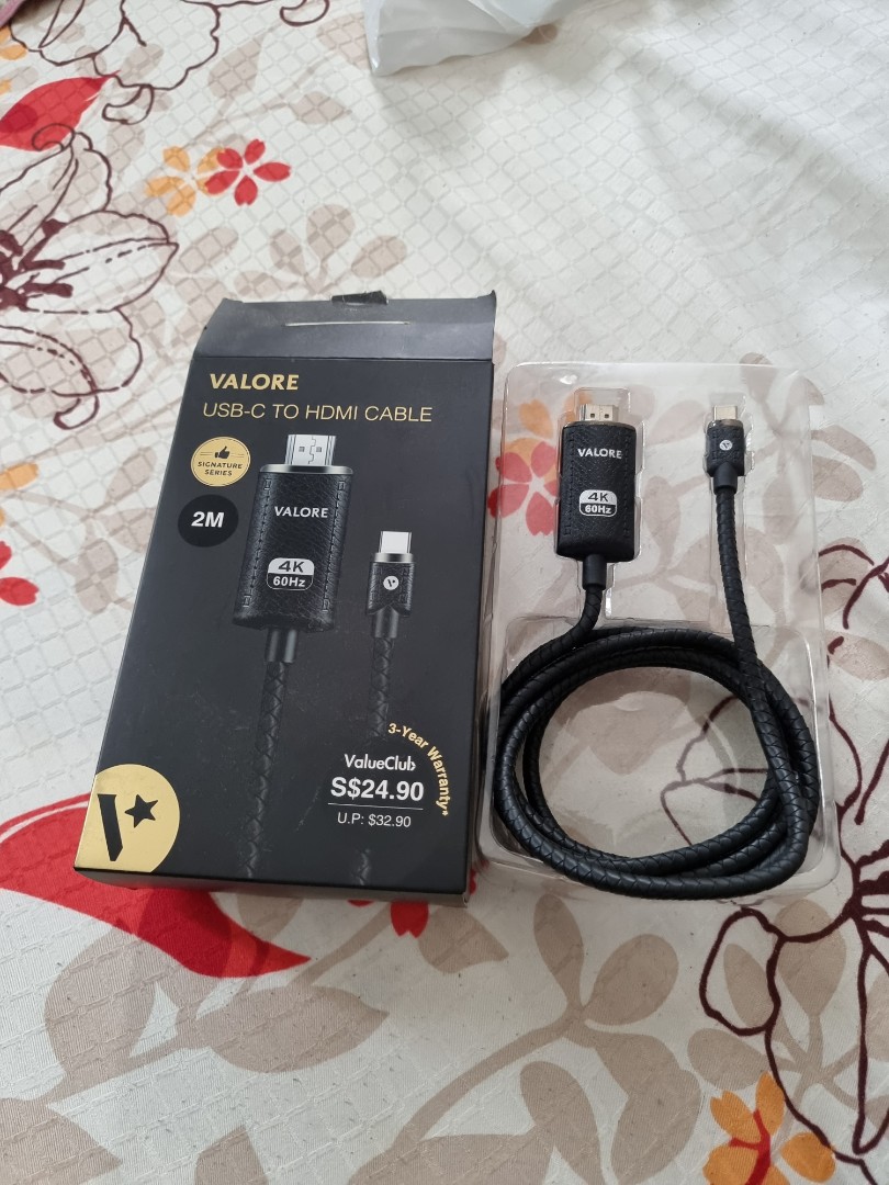 Valore Usb C To Hdmi Cable Computers And Tech Parts And Accessories