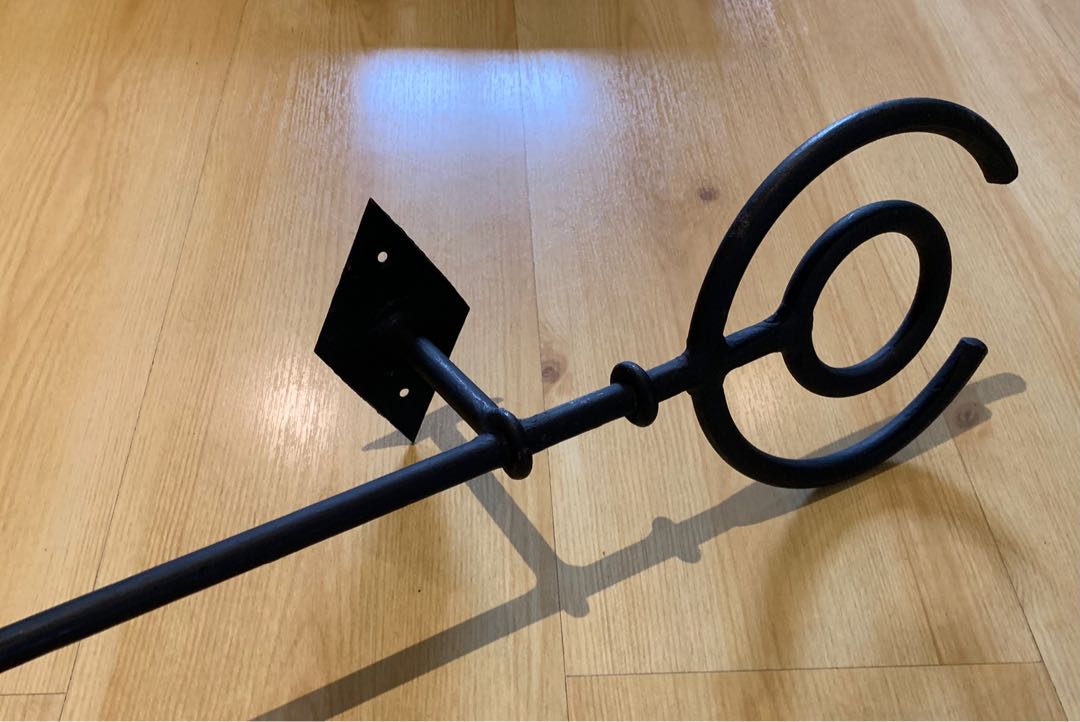 Vintage Wrought Iron Rod (Unused) For Fabic, Furniture & Home Living ...