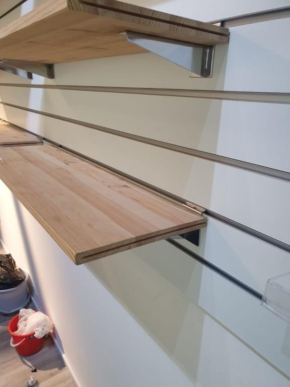 Wall Mounted Wooden Display Racks, Furniture & Home Living, Furniture ...