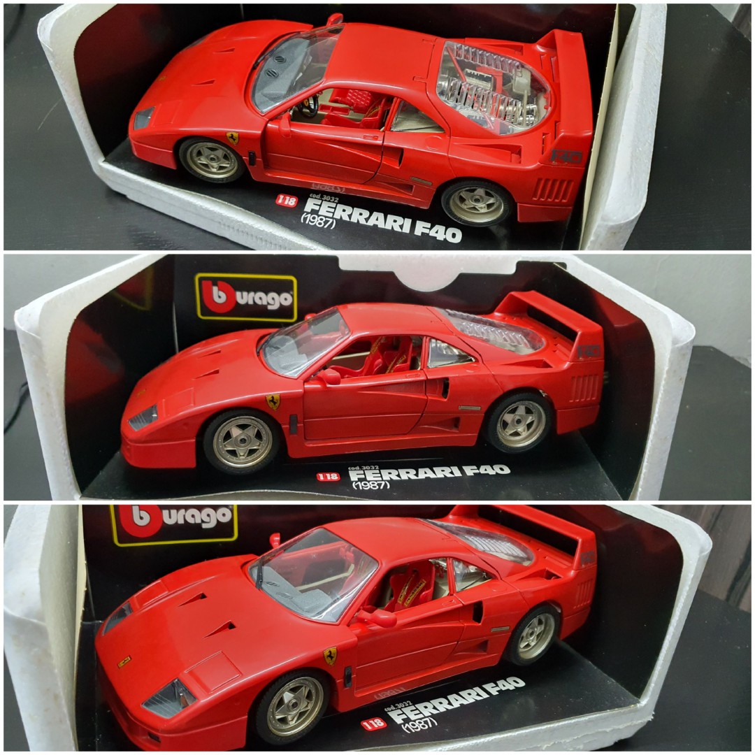1:18 Diecast Bburago Ferrari F40, 456M, Testarossa, Hobbies & Toys ...