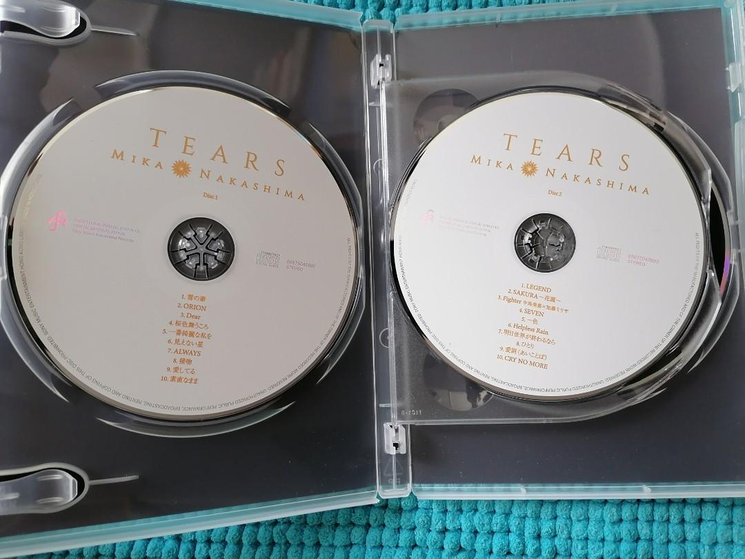 2CD+DVD《Tears》中島美嘉 Mika Nakashima, 興趣及遊戲, 收藏品及紀念品, 日本明星 - Carousell