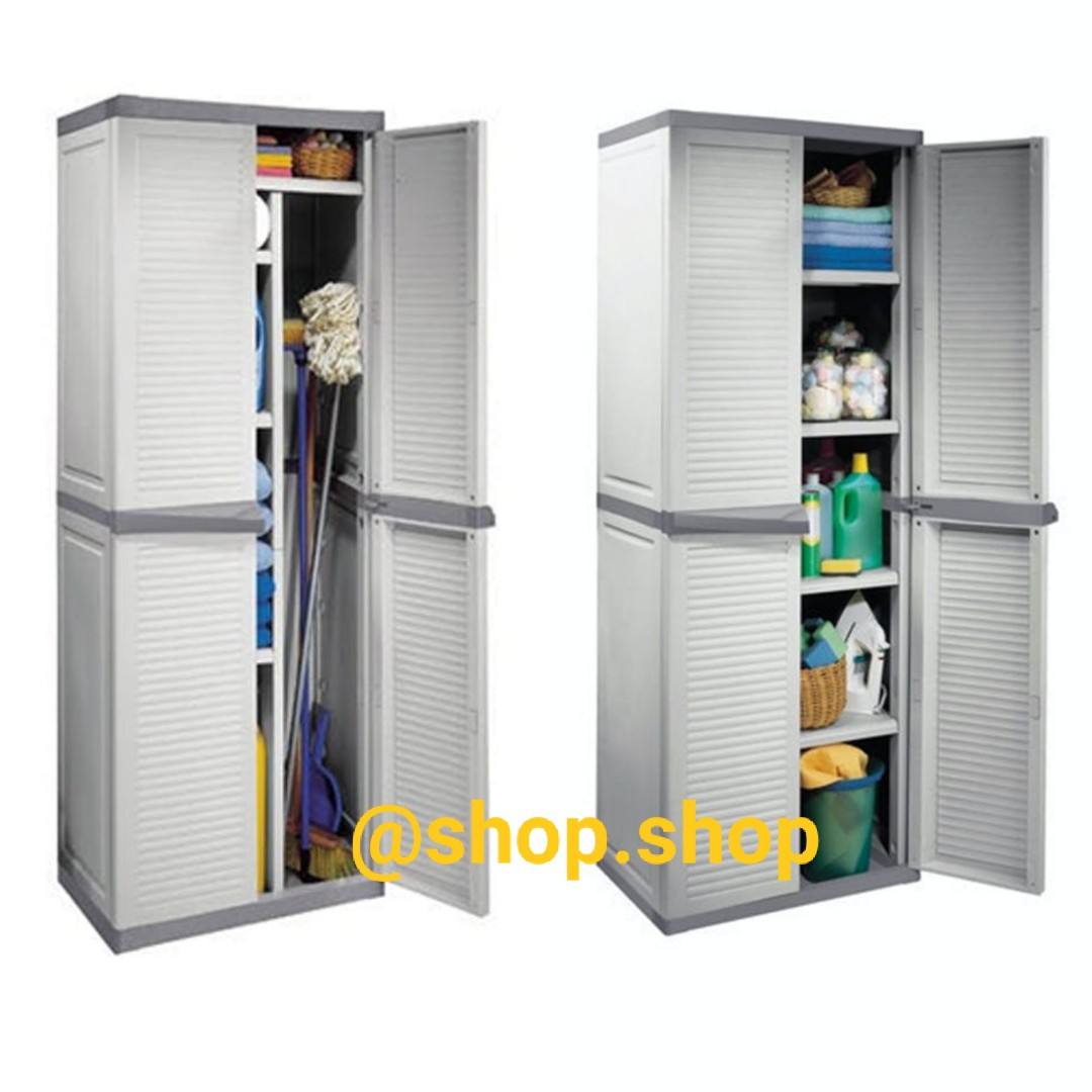 $30 OFF Semi Outdoor Storage Cabinet Grey Balcony Patio Terrace Utility ...