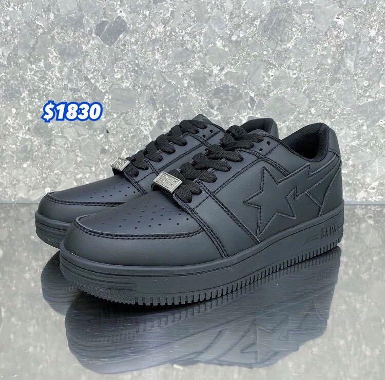 預訂 BAPE STA LOW (Black) 黑魂, 預購 - Carousell